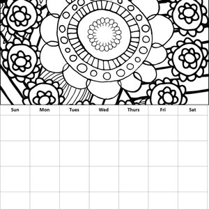 Monthly Coloring Planner Goal Setting, Monthly Evaluating and Coloring ...