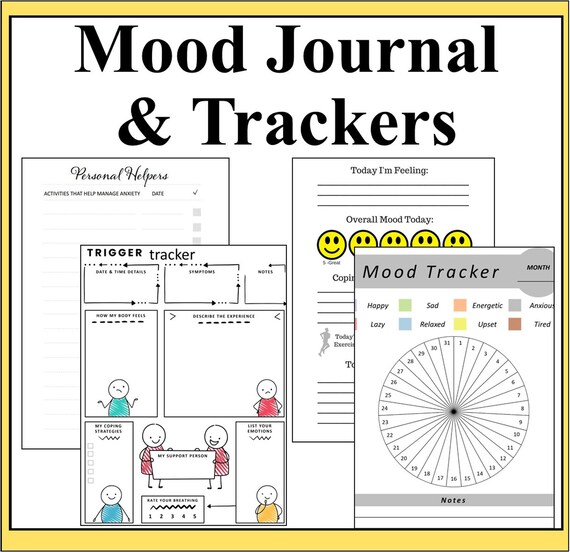 Mood Journal: Keep Track of Your Moods With This Emotion - Etsy