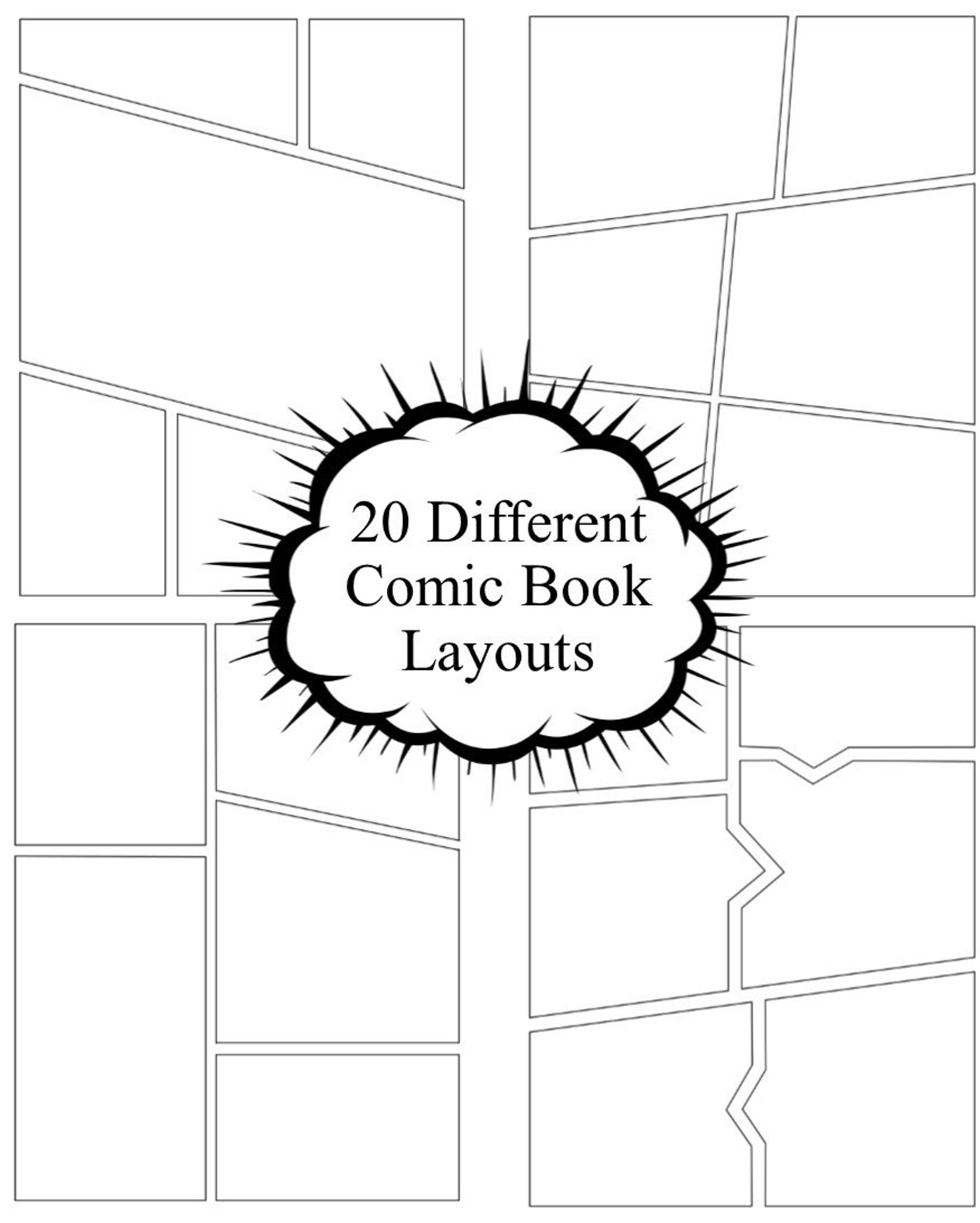Draw Your Own Comics Create A Comic Book For Kids And Etsy