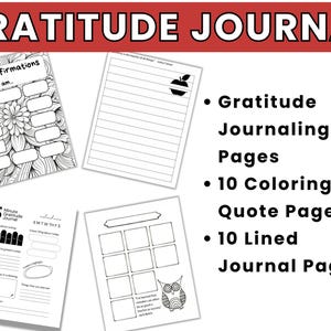 Gratitude Bullet Journal – Mindful Reflection & Positive Thinking ...