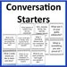 108 Conversation Starters Cards for Adults – Printable Discussion Game ...