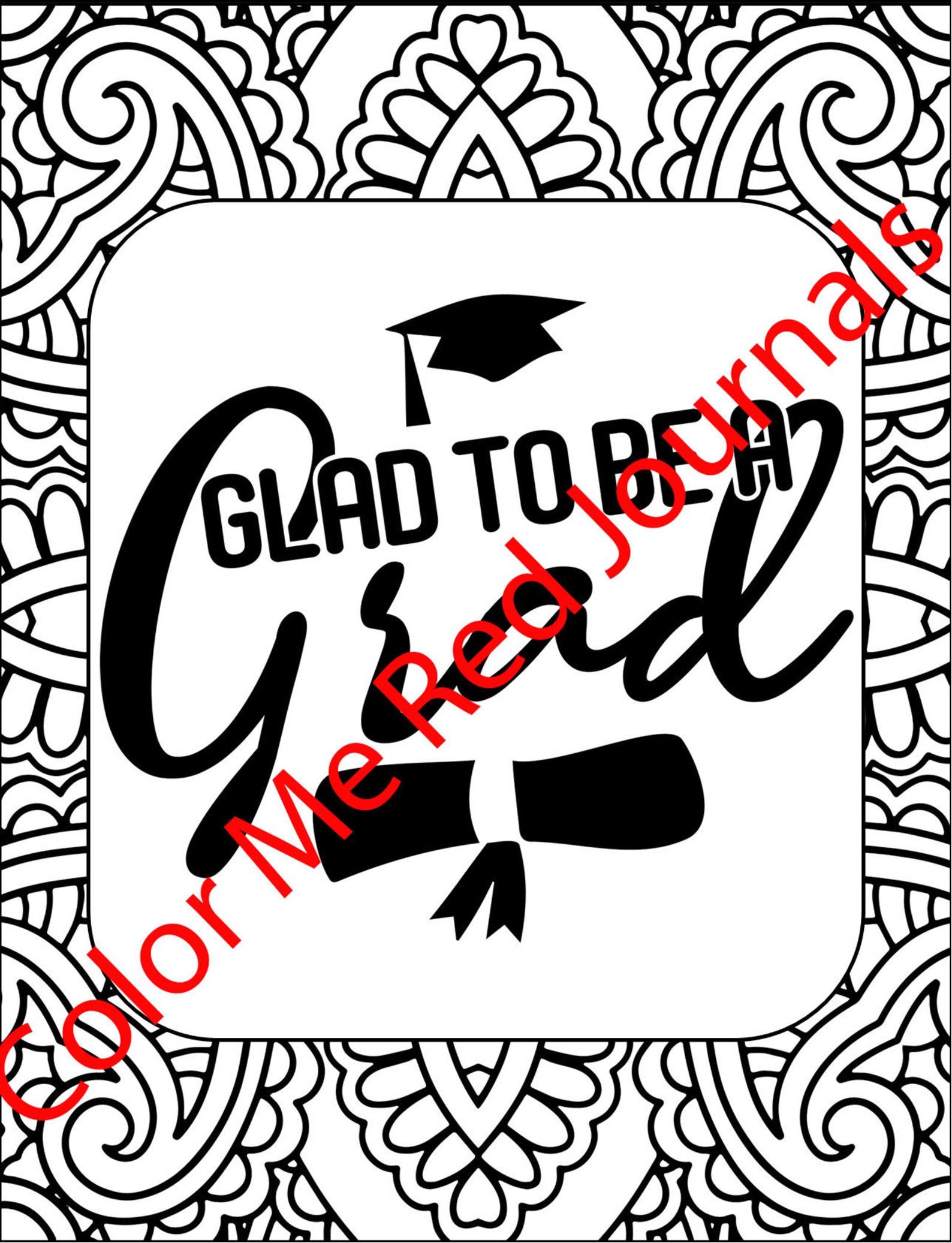 Graduation Posters grad Party Posters Coloring Wall Decoration for ...