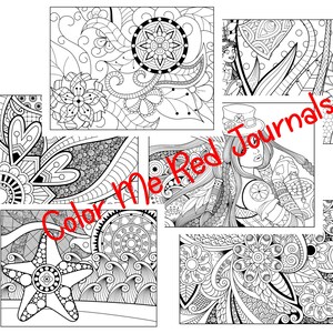 Detailed Coloring Sheets Set 2 – 20 Patterned Coloring Pages for ...