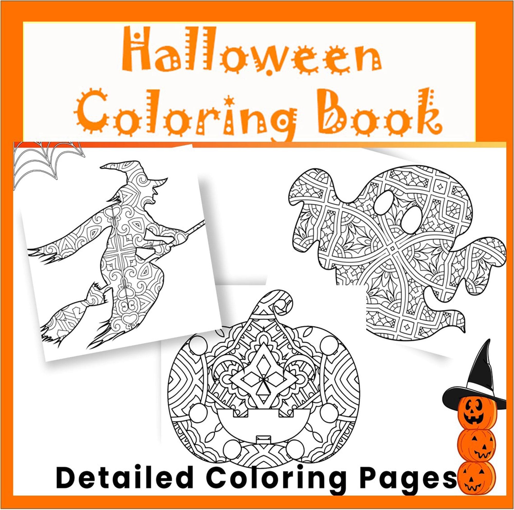 Halloween Coloring Book- Pumpkins, Bats, Ghosts and Witches Halloween ...