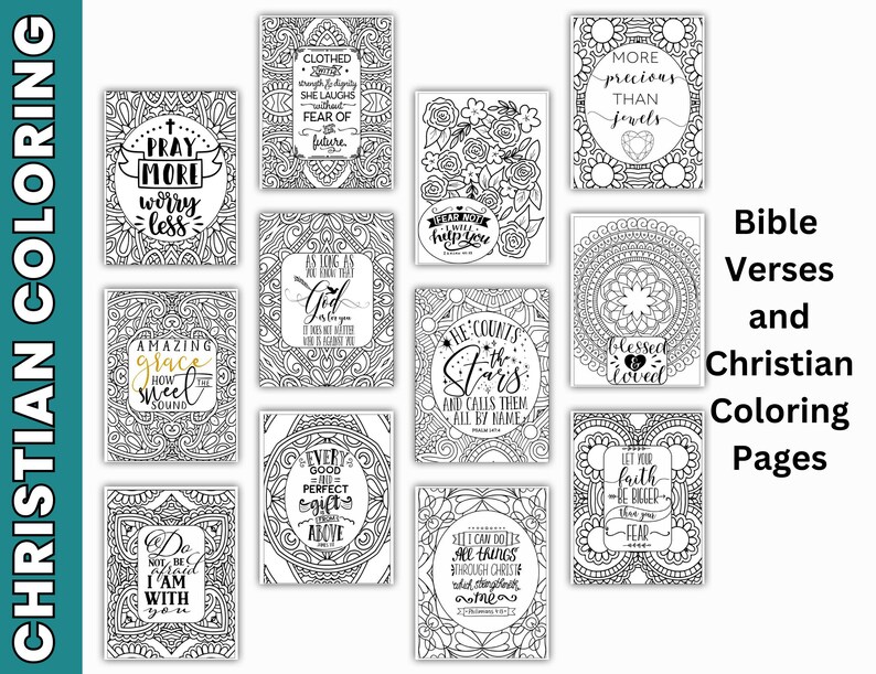Christian Coloring Pages 50 Bible and Christian Based Teaching Coloring ...