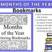 Months of the Year Coloring Bookmarks – 96 Printable Designs-8 ...