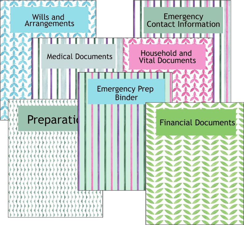 Emergency Preparedness Binder: Family Emergency Plan Printables ...