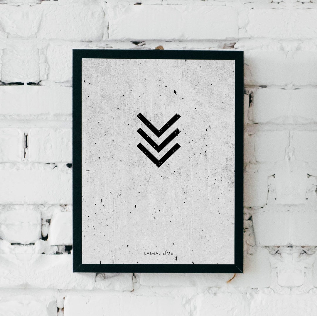 LAIMAS ZĪME Latvian Ethnographic Symbol of Success and - Etsy