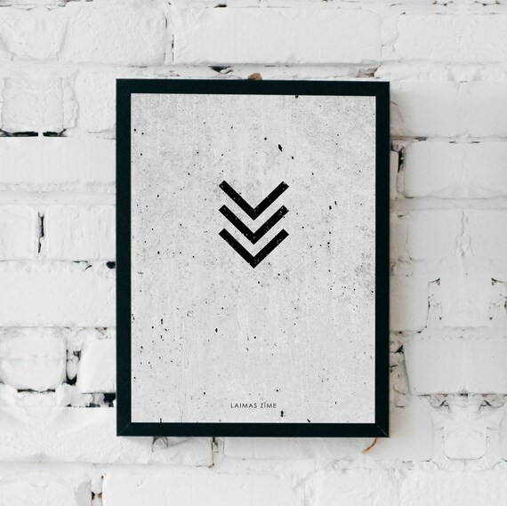 LAIMAS ZĪME Latvian Ethnographic Symbol of Success and - Etsy