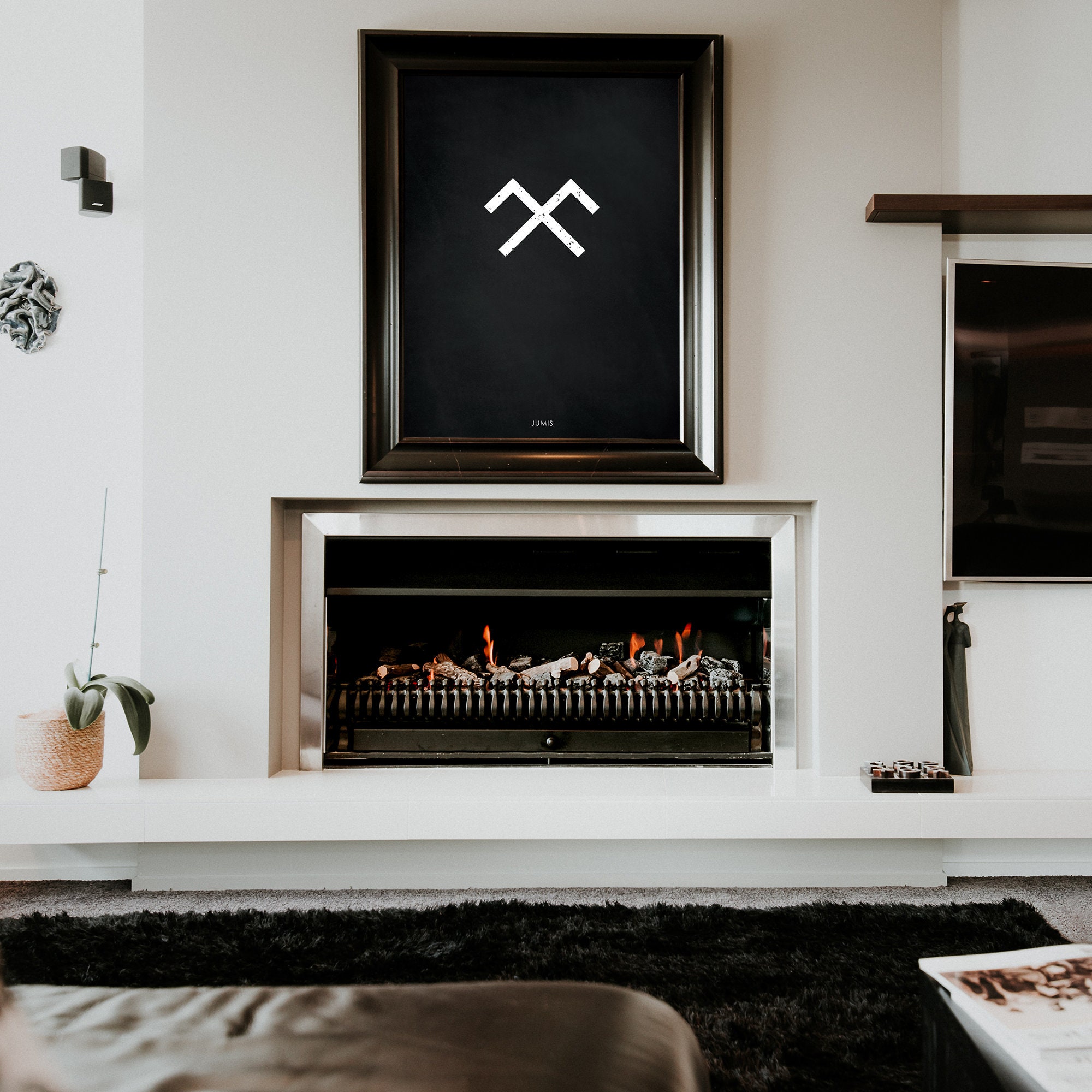 JUMIS Latvian Symbol Minimalist Chalkboard Matte Poster - Etsy