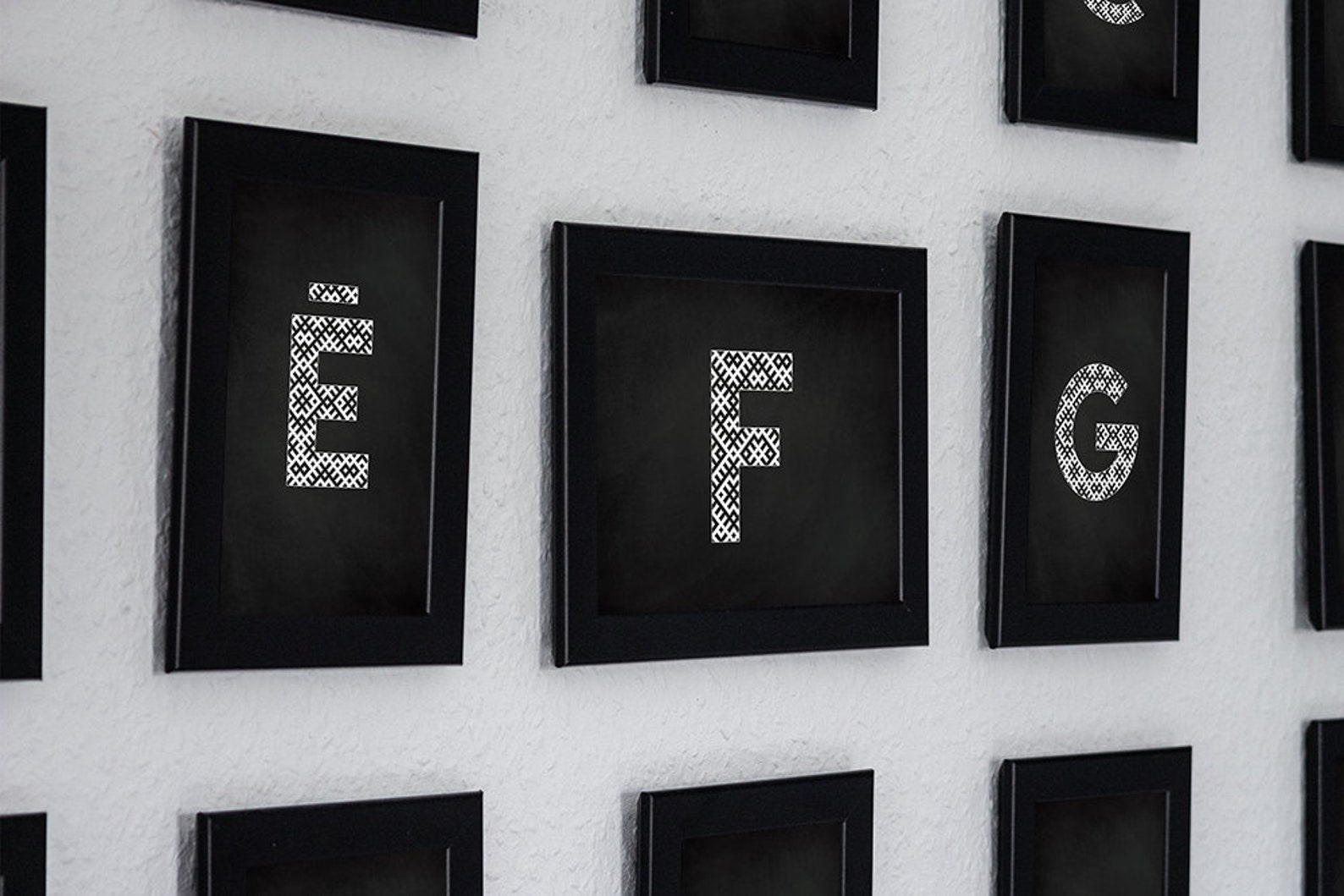 Latvian Alphabet Letters in Traditional Latvian Ornament Pattern ...