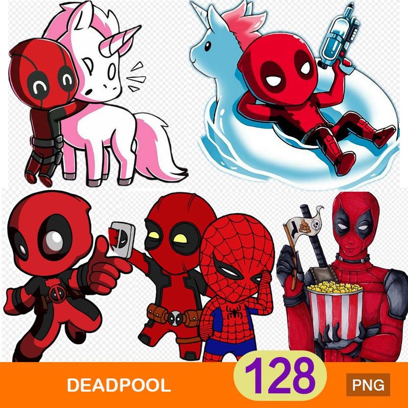 Deadpool Svg Bundle, Digital Vector Cut Files, Superhero Png, Deadpool ...
