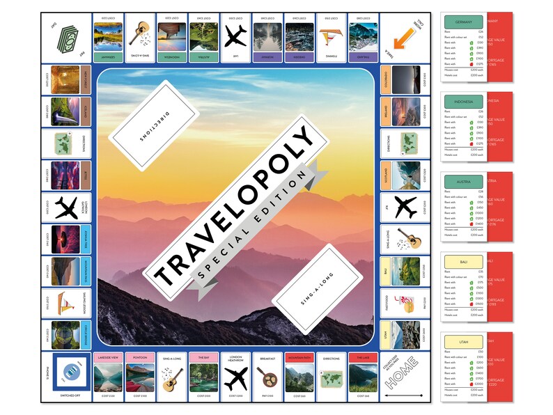 Custom-opoly Board Game Deluxe | Etsy
