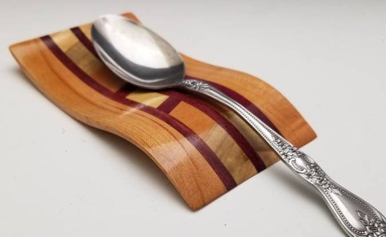 Beautiful Handcrafted Spoon Rest Cherryinlaid With Various - Etsy
