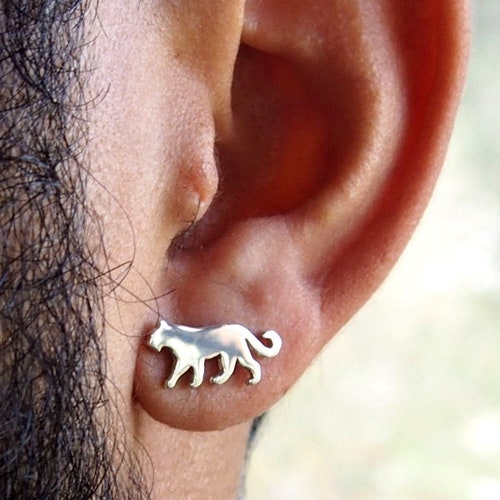 Mountain Lion Earrings Puma Cougar Jewelry Big Cat | Etsy