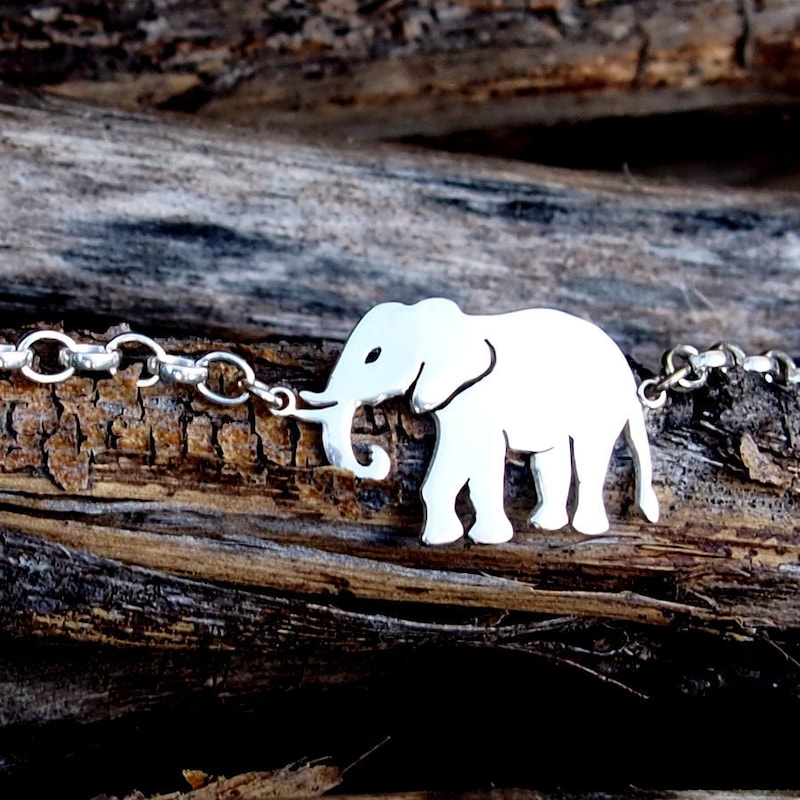 Elephant Anklet - Etsy