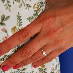 Swang.duckling.sterling Silver Ring.duck.gift for Daugther.gift for Mom ...