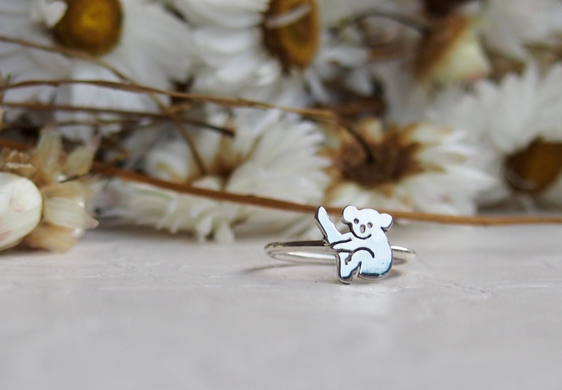 Koala.sterling Silver Ring.australian | Etsy