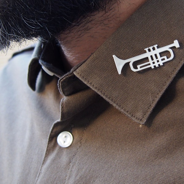 Trumpet Pin - Etsy