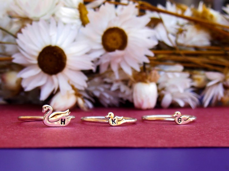 Swang.duckling.sterling Silver Ring.duck.gift for | Etsy