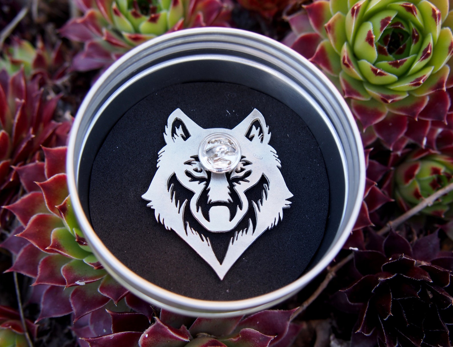 Werewolf.sterling Silver Men.men Lapel Pin.mans Pin.wedding | Etsy