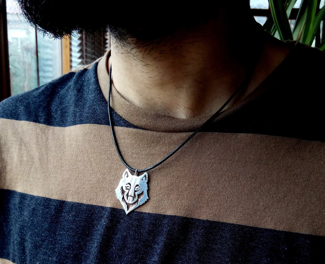 Collar De Lobo.lobo De Plata De Ley.collar De Niño.collar Para Hombre ...
