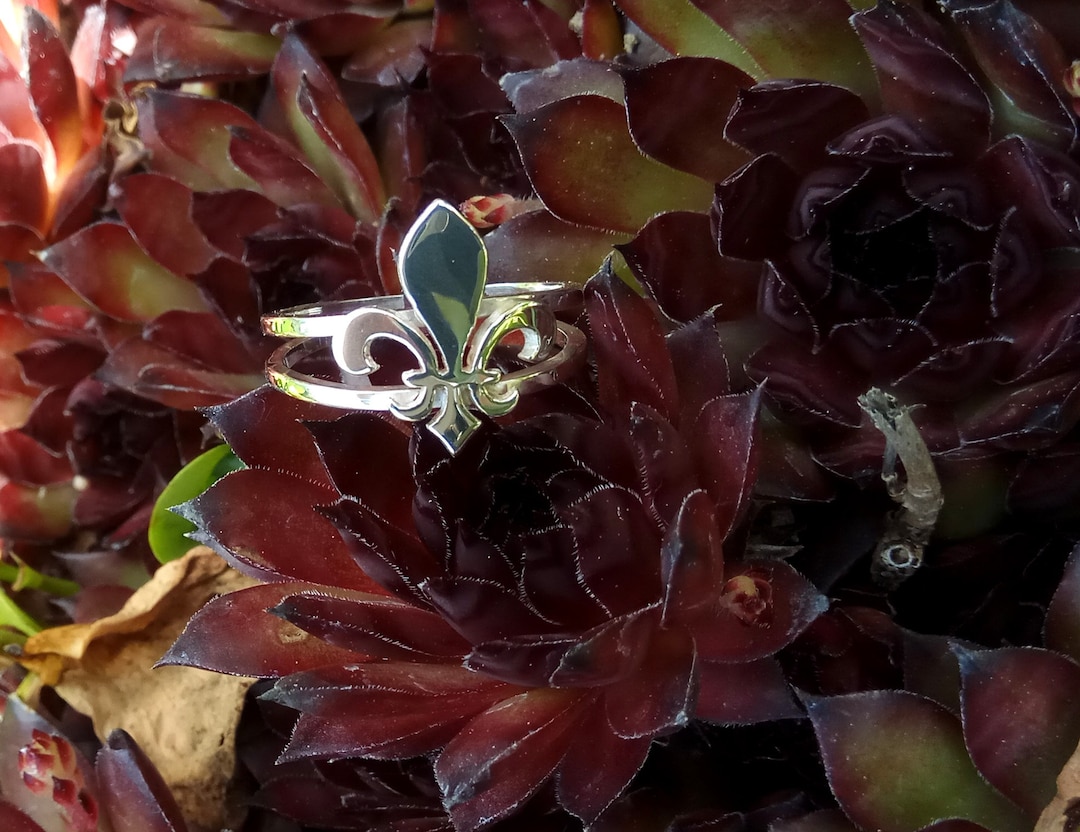 Sterling Silver Fleur De Lis Ring: Gothic Victorian Jewelry - Etsy