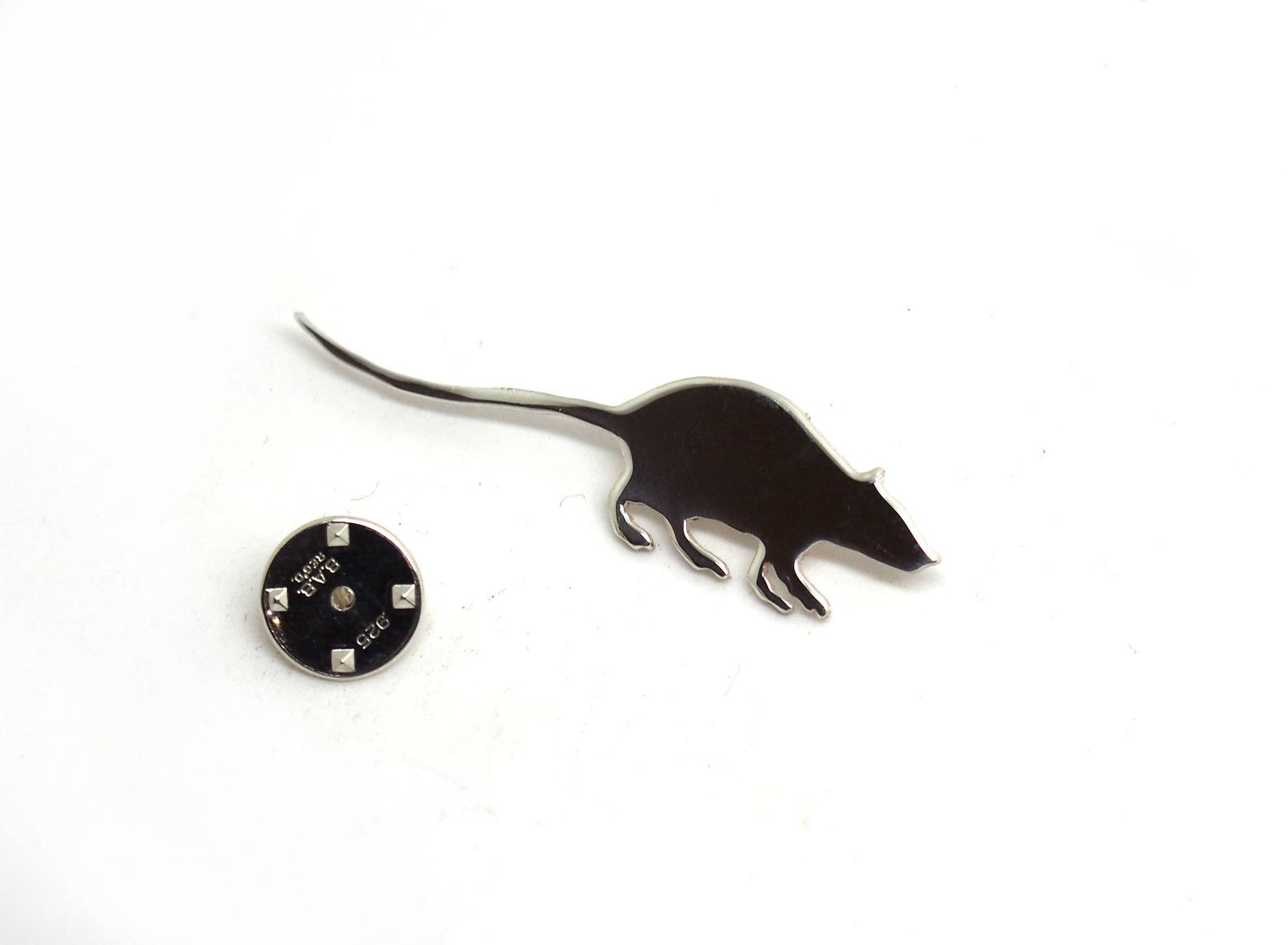 Rat Brooch.silver Brooch.year of the Rat.lapel Pin.hat - Etsy