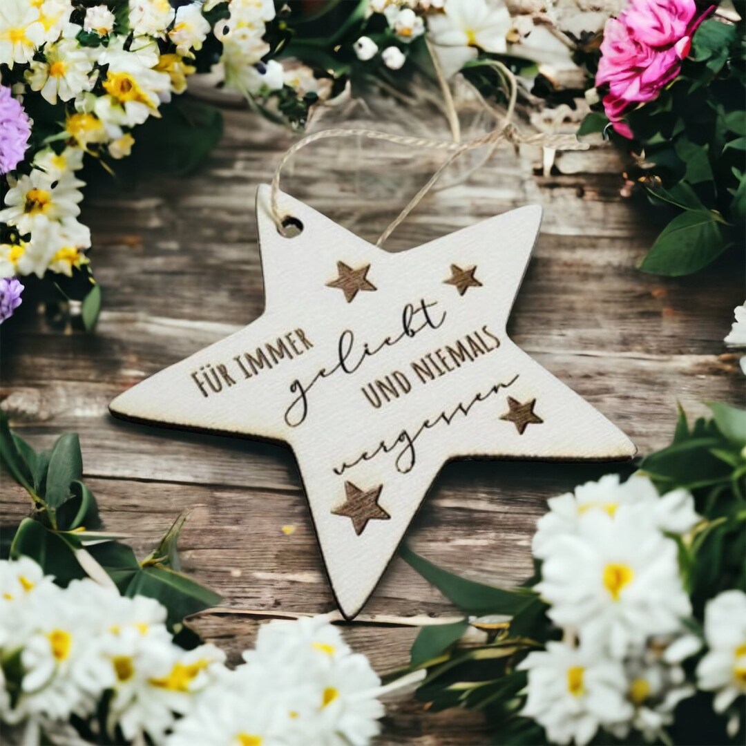 Wooden Star Miscarriage Star Child Grief Loss Family Christmas - Etsy
