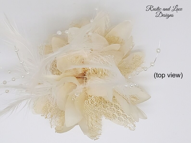 Ivory Cream Corsage for Wrist Dress Prom or Wedding With Satin - Etsy