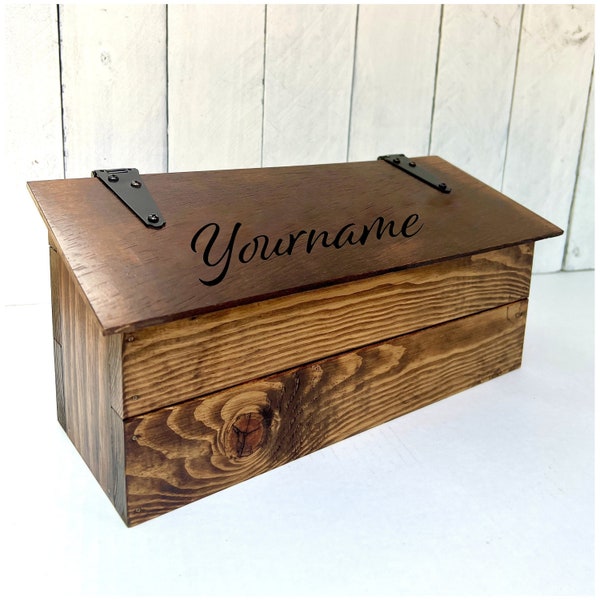 Wood Mailbox - Etsy