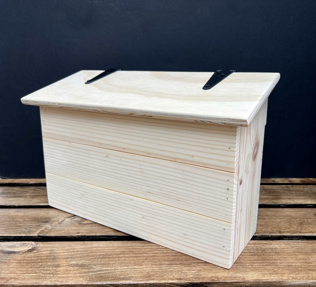 Unfinished Wooden Mailbox, Ready to Paint or Stain. - Etsy