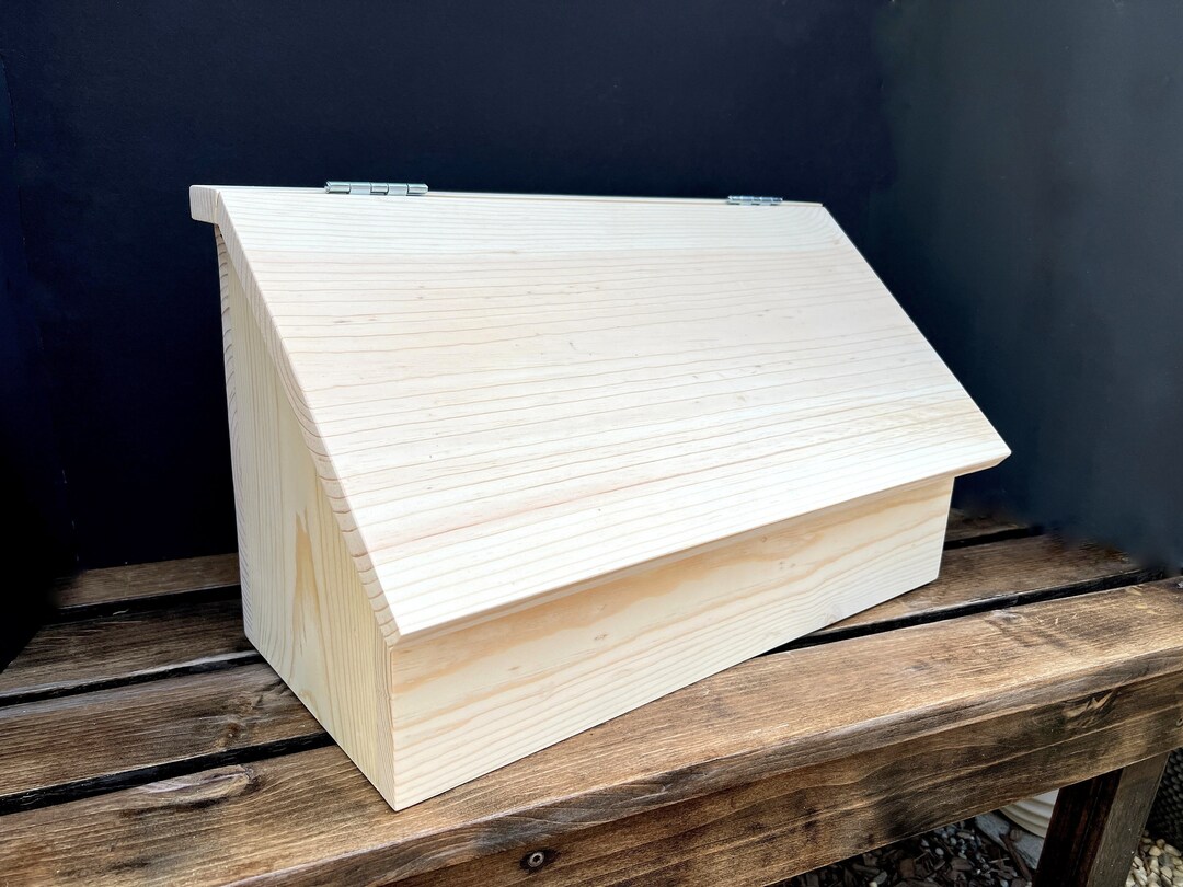 Solid Wood Storage Box, Unfinished, Custom Stains Available. - Etsy