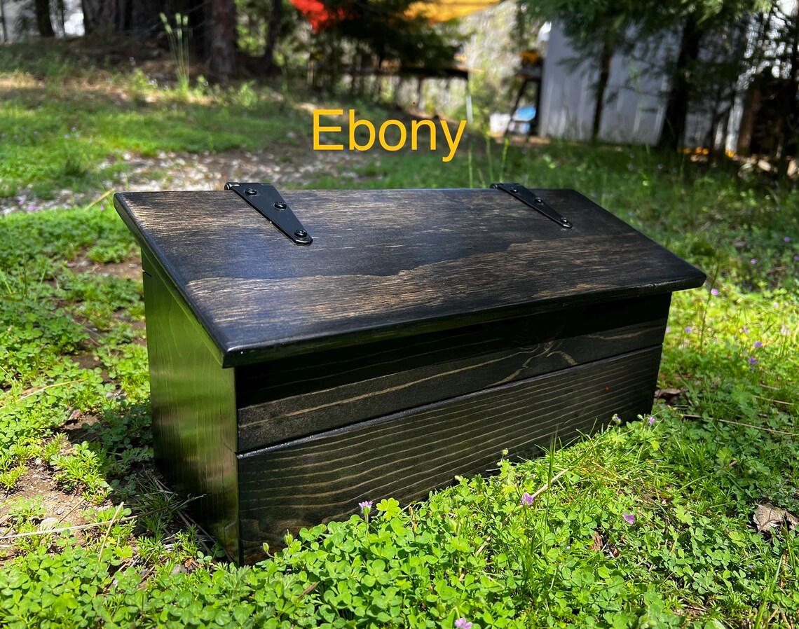 Hanging Mailbox With Custom Stain Choices, Wooden Mailbox for Porch. - Etsy