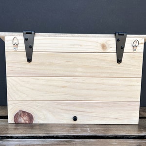 Mailbox Wall Mount, Wooden Hanging Mailbox for Letters, Unstained. - Etsy