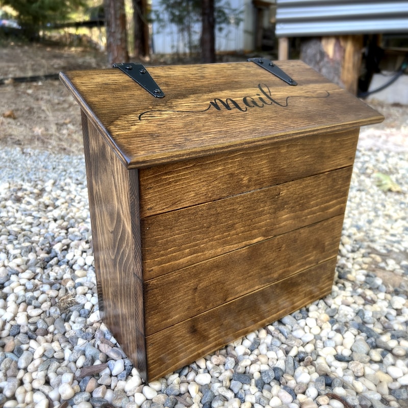 Wood Mailbox - Etsy