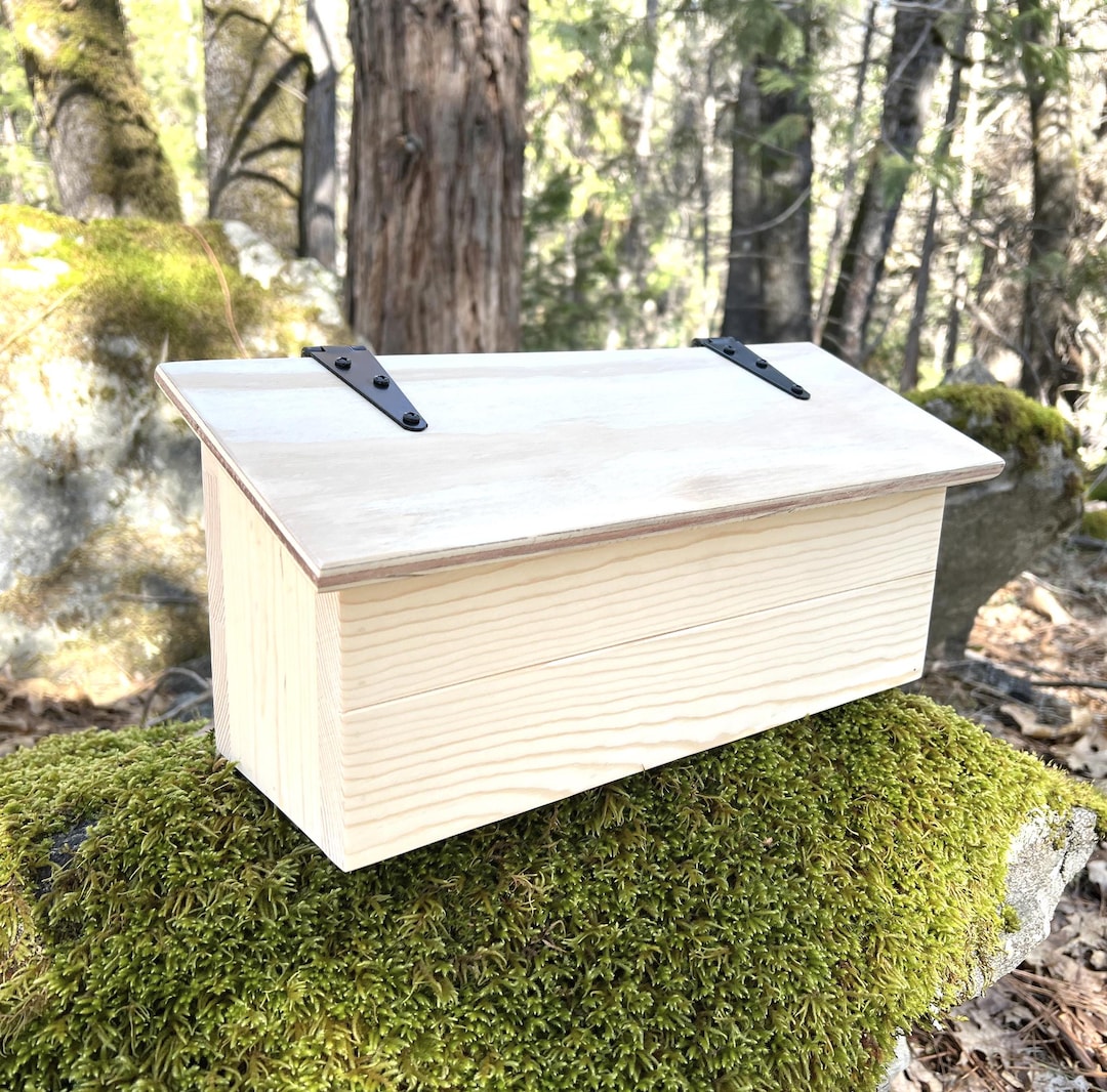 Mailbox Wall Mount, Unfinished Wood Mailbox. - Etsy