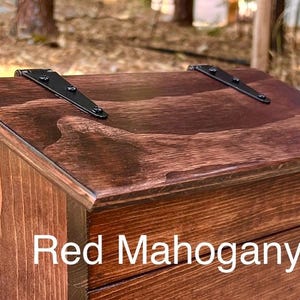 Hanging Mailbox With Custom Stain Choices, Wooden Mailbox for Porch. - Etsy