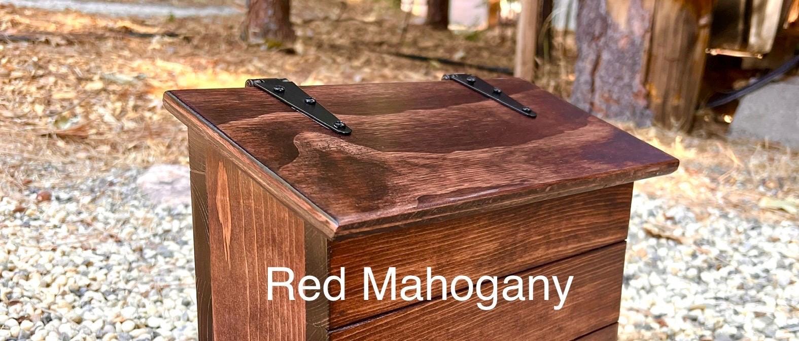 Hanging Mailbox With Custom Stain Choices, Wooden Mailbox for Porch. - Etsy