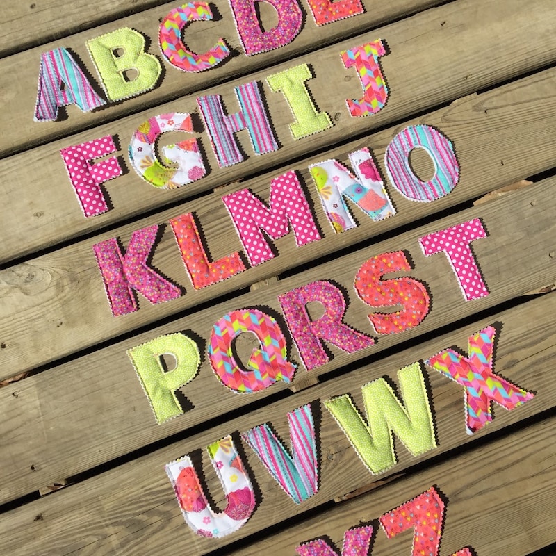 Fabric Letters - Etsy