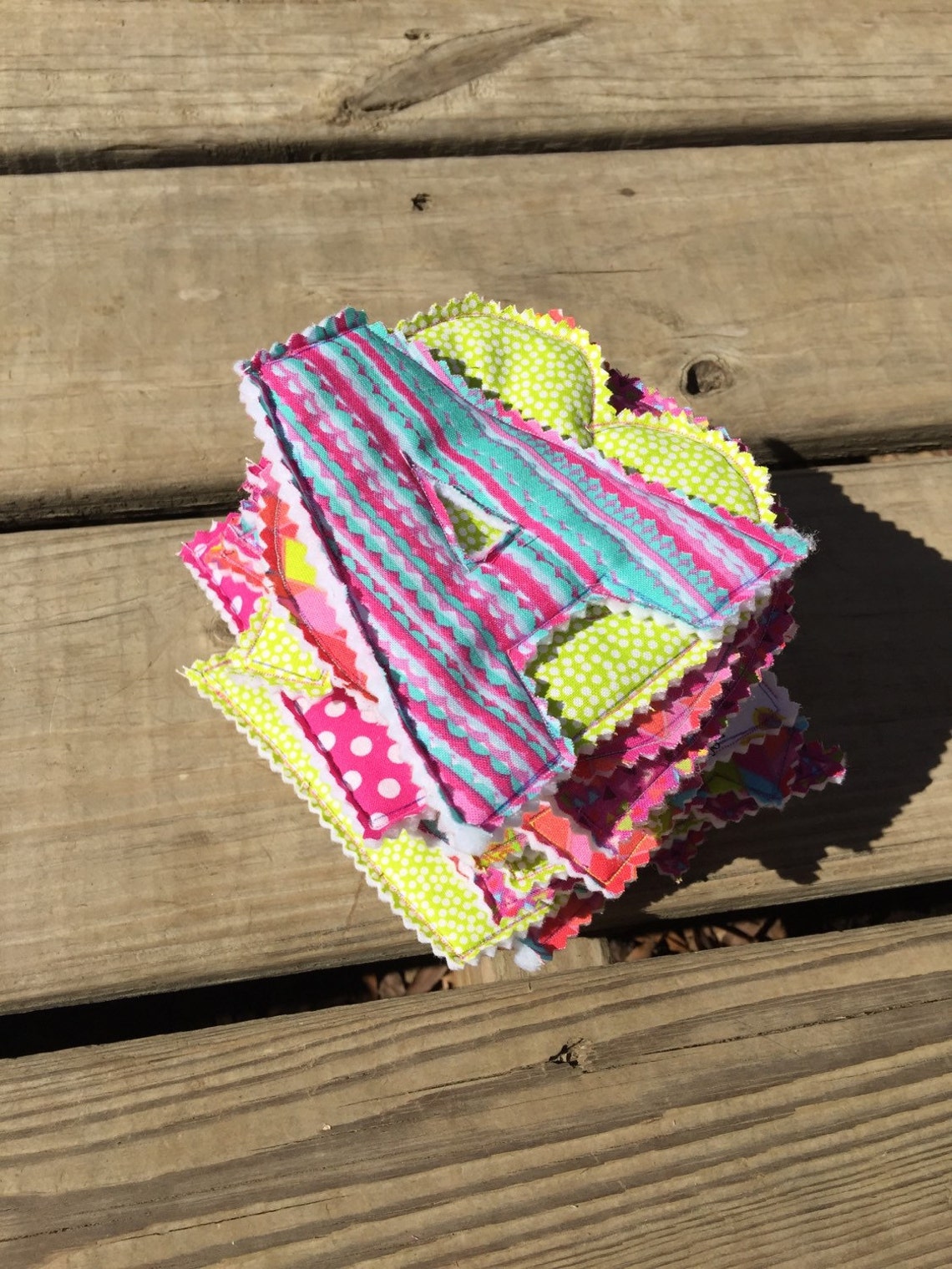 Handmade Fabric Alphabet Letters-unique Gift for a Baby Shower ...