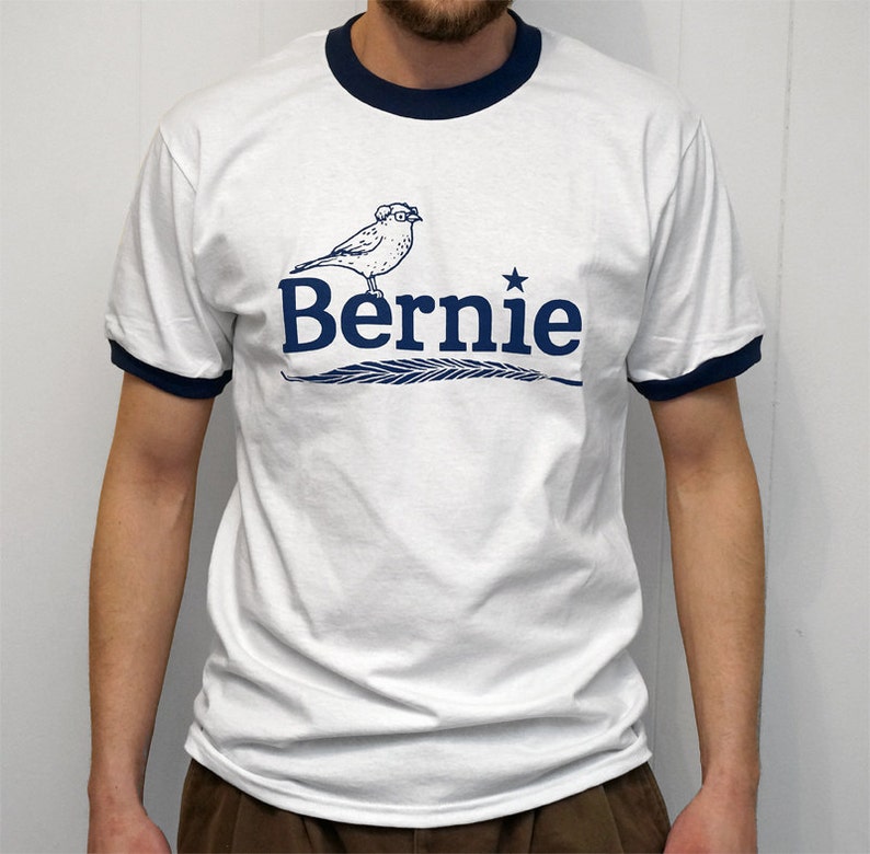 Bernie Birdie Sanders Ringer T-shirt Berdie for President - Etsy Bernie Birdie Sanders Ringer T-shirt Berdie for President - Etsy