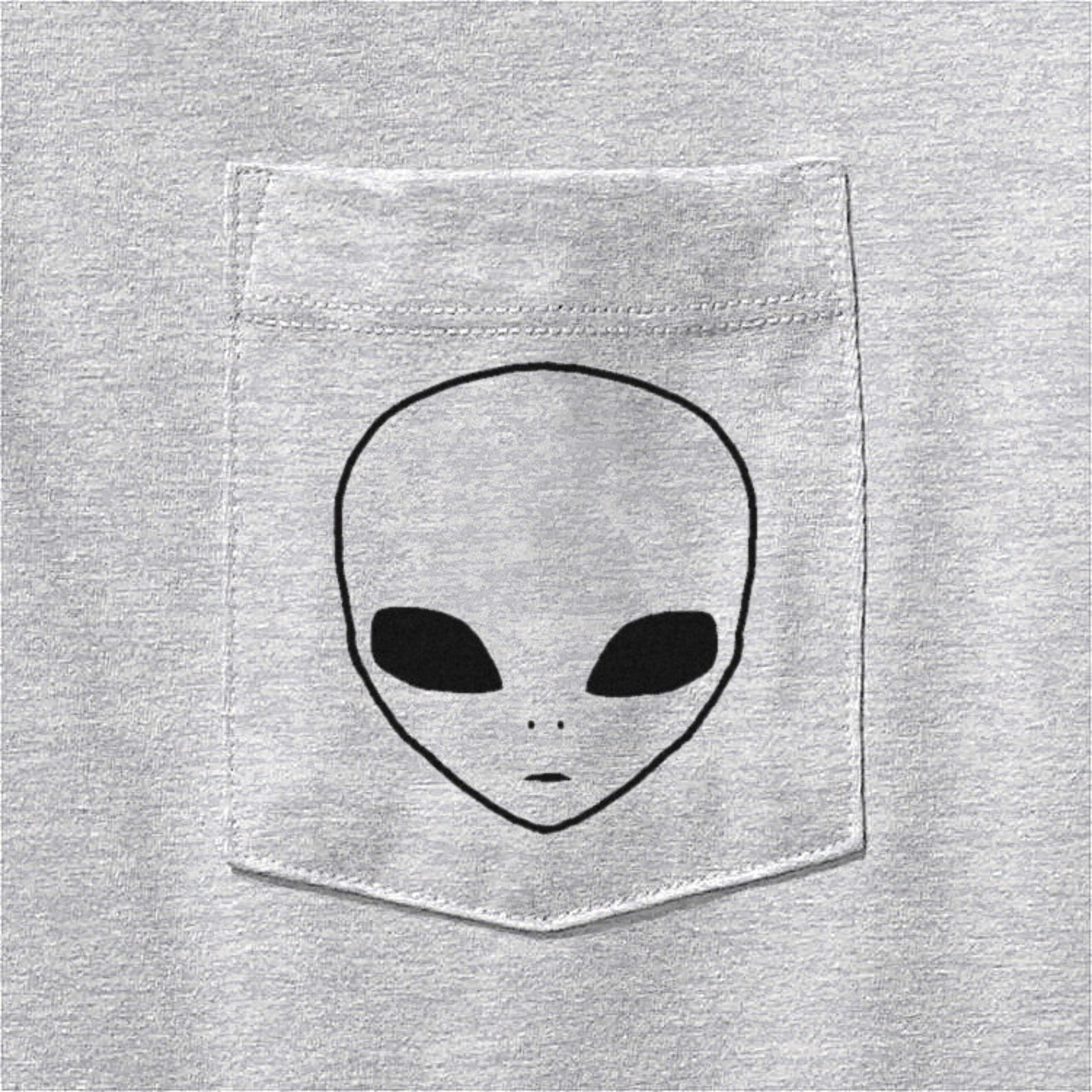 Alien UFO Pocket T-shirt - Etsy