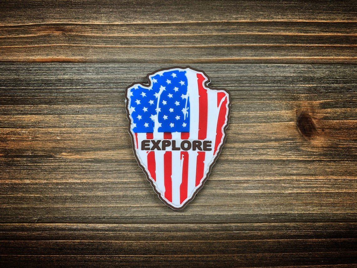 Explore America Arrowhead Patch - Etsy