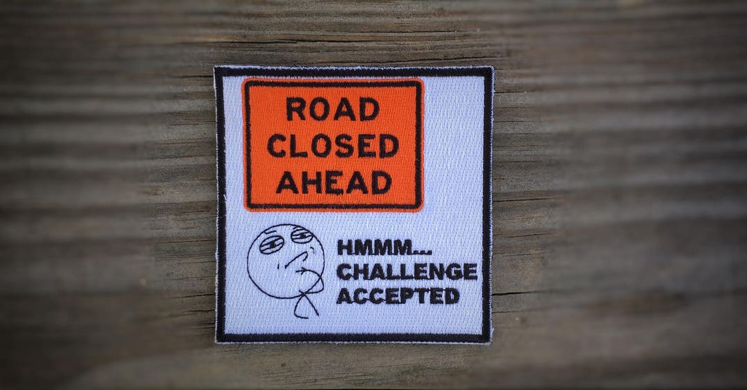 Challenge Accepted Patch - Etsy