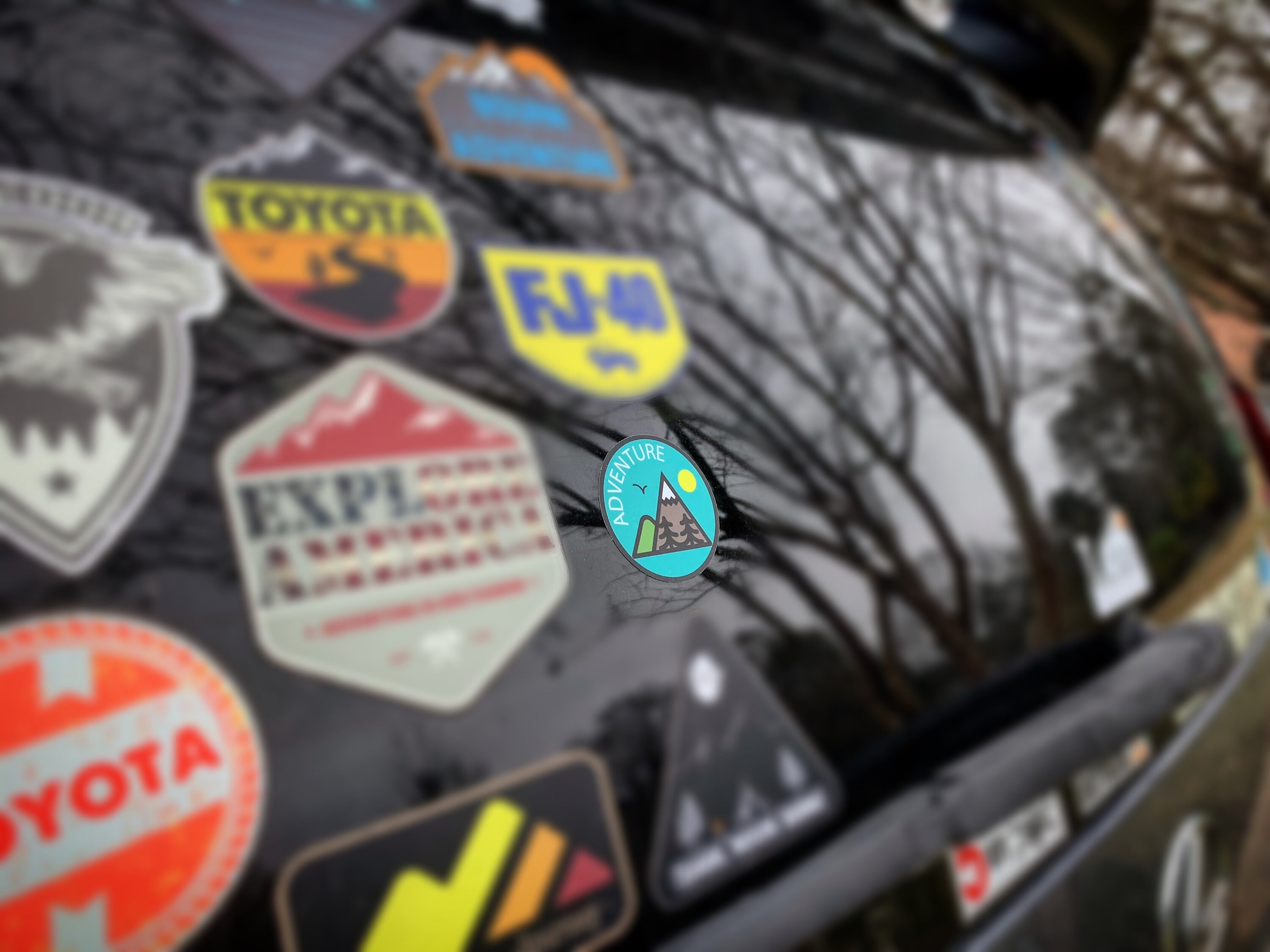 Retro Adventure Badge Sticker | Etsy