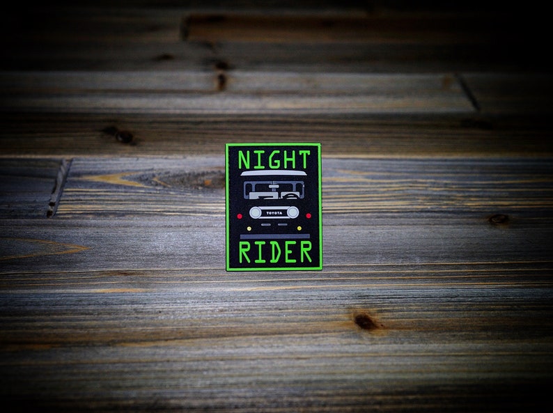 Night Rider patch | Etsy
