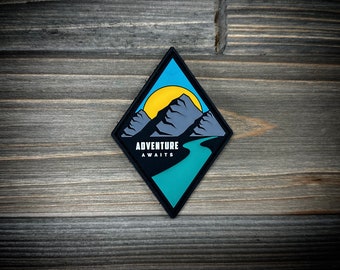 Adventure Awaits Patch Iron on Explorer Embroidered Badge - Etsy