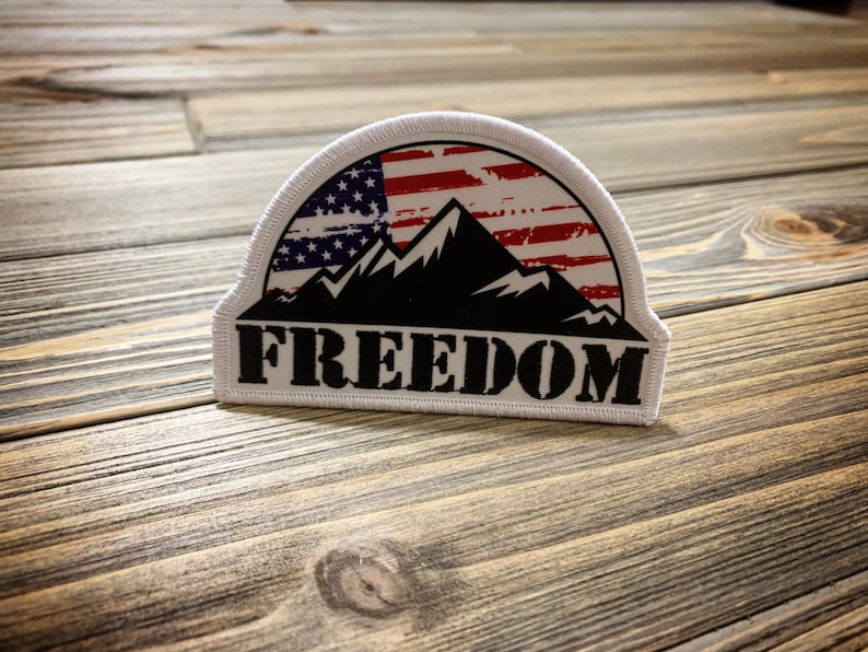 Freedom Mountains Patch - Etsy