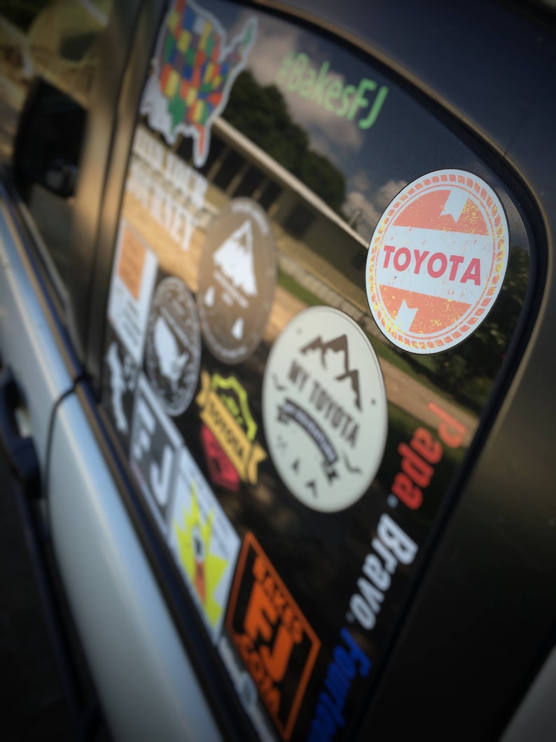 Throw Back Toyota Sticker | Etsy